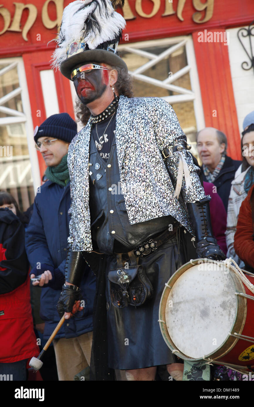 The Black Pig Borders Morris Men perform at the Whittlesey Straw Bear ...