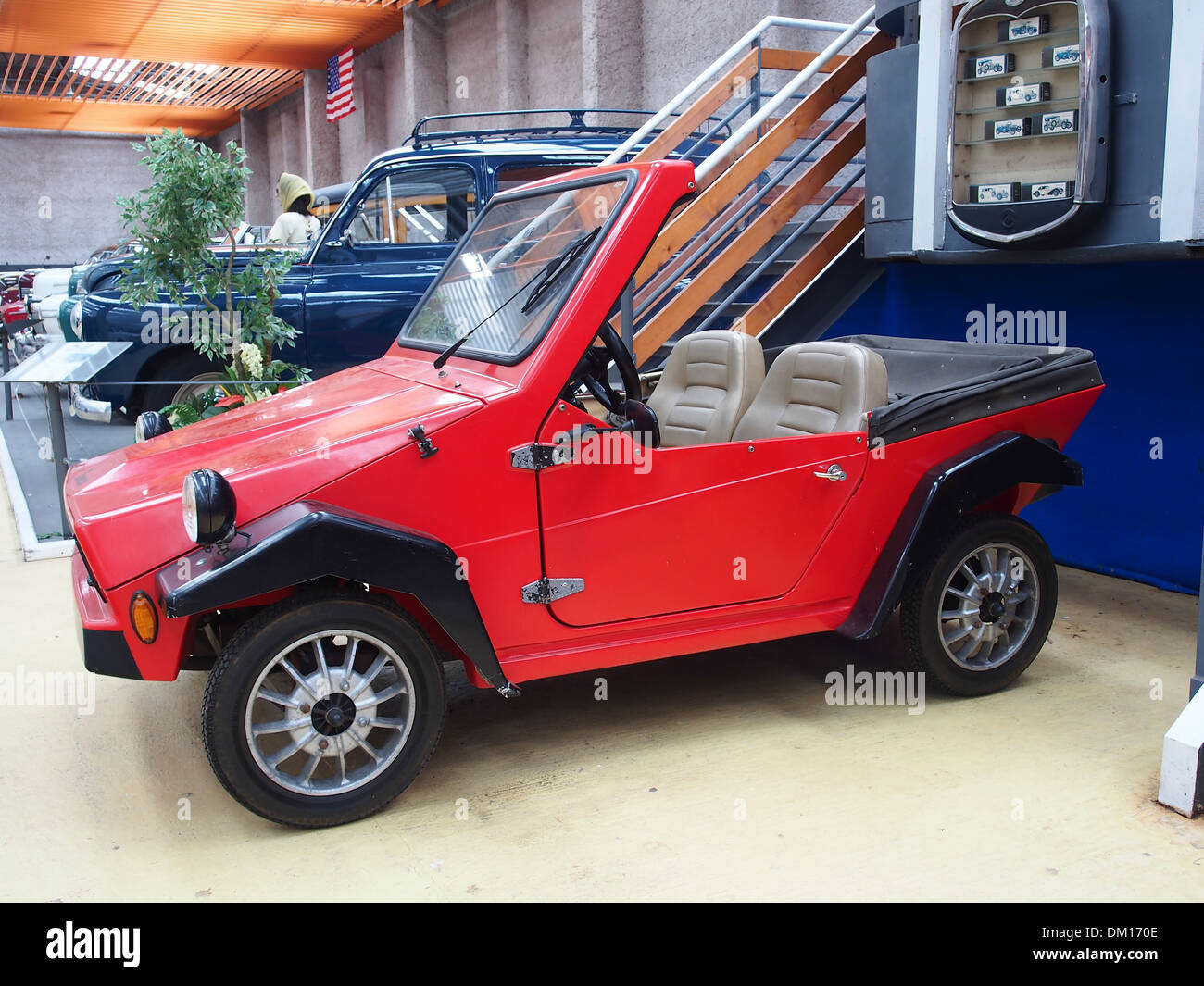 The Tomcar, a compact off-road vehicle, is designed for rugged terrains ...