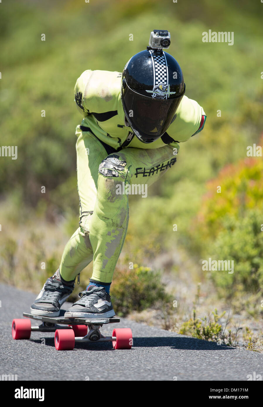 hot heels race 2013, longboard rider, south africa western cape Stock ...