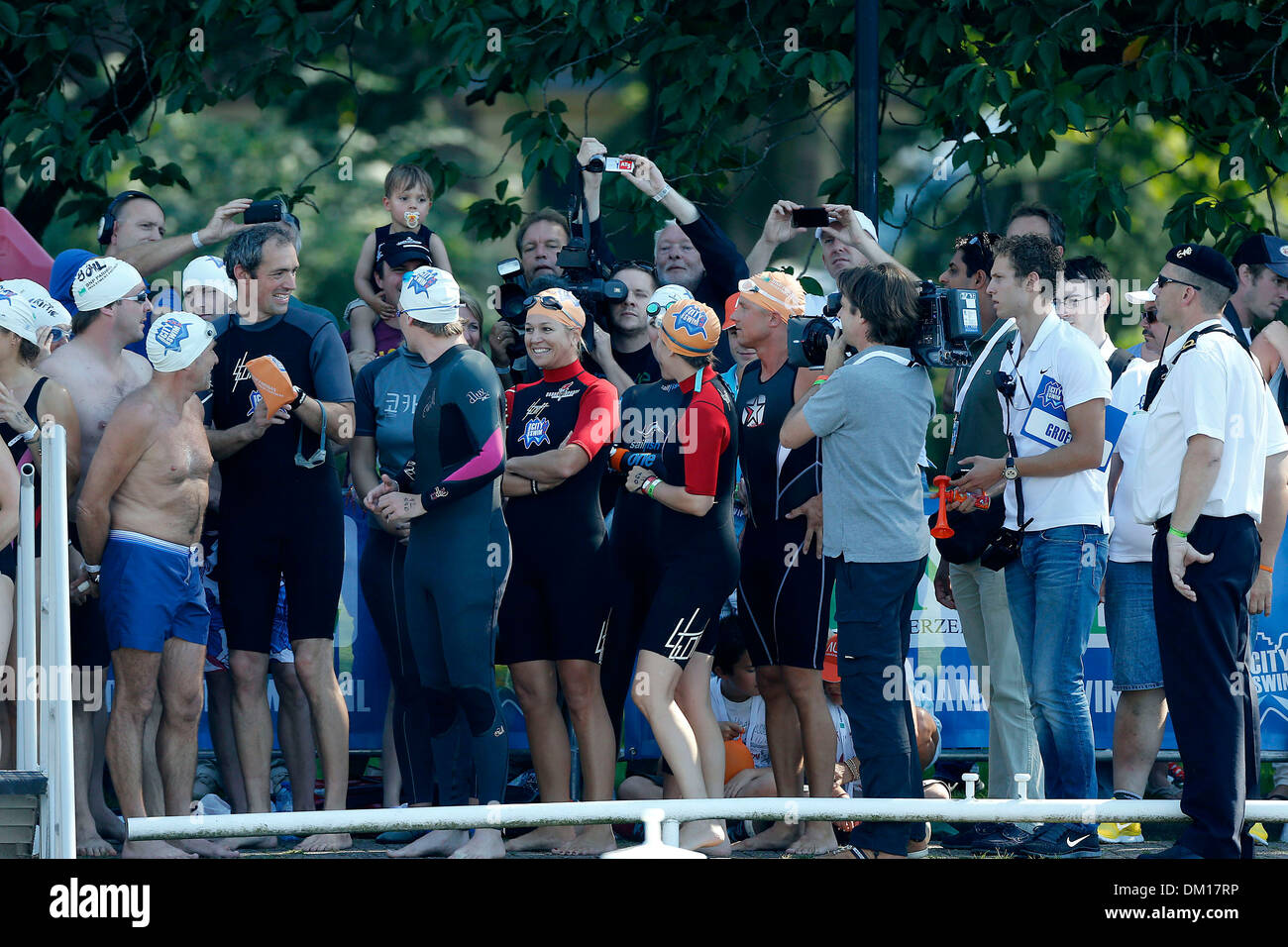 Princess Maxima of Netherlands takes part in Amsterdam City Swim ...