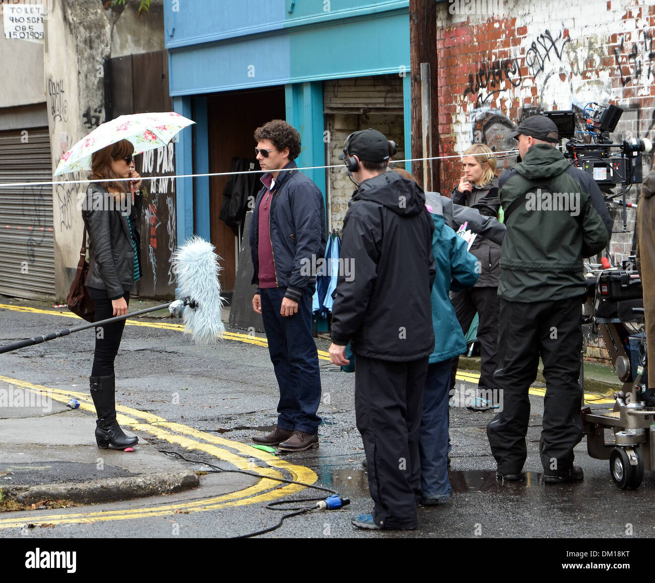Richard Coyle And Leonor Watling Filming Scenes For Their New Movie
