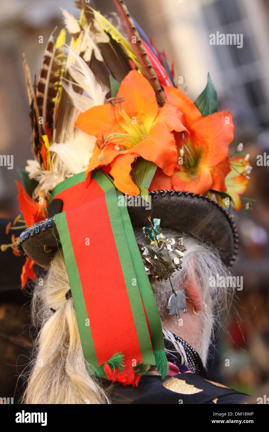 The Black Pig Borders Morris Men perform at the Whittlesey Straw Bear ...
