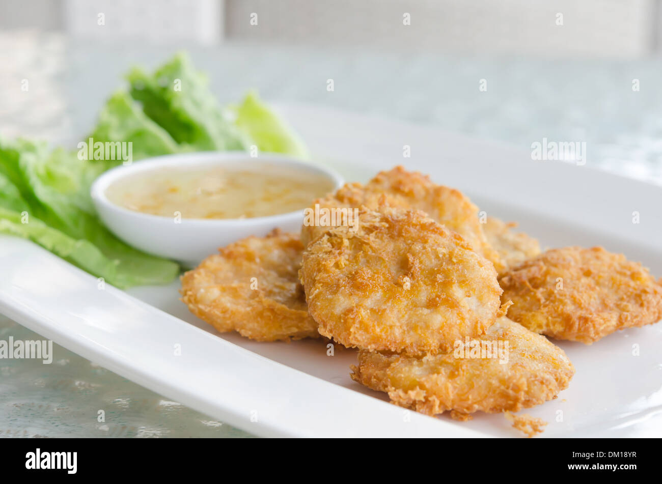 Thai Food Fried Fish Cake (Tod Mun Pla Stock Photo - Alamy