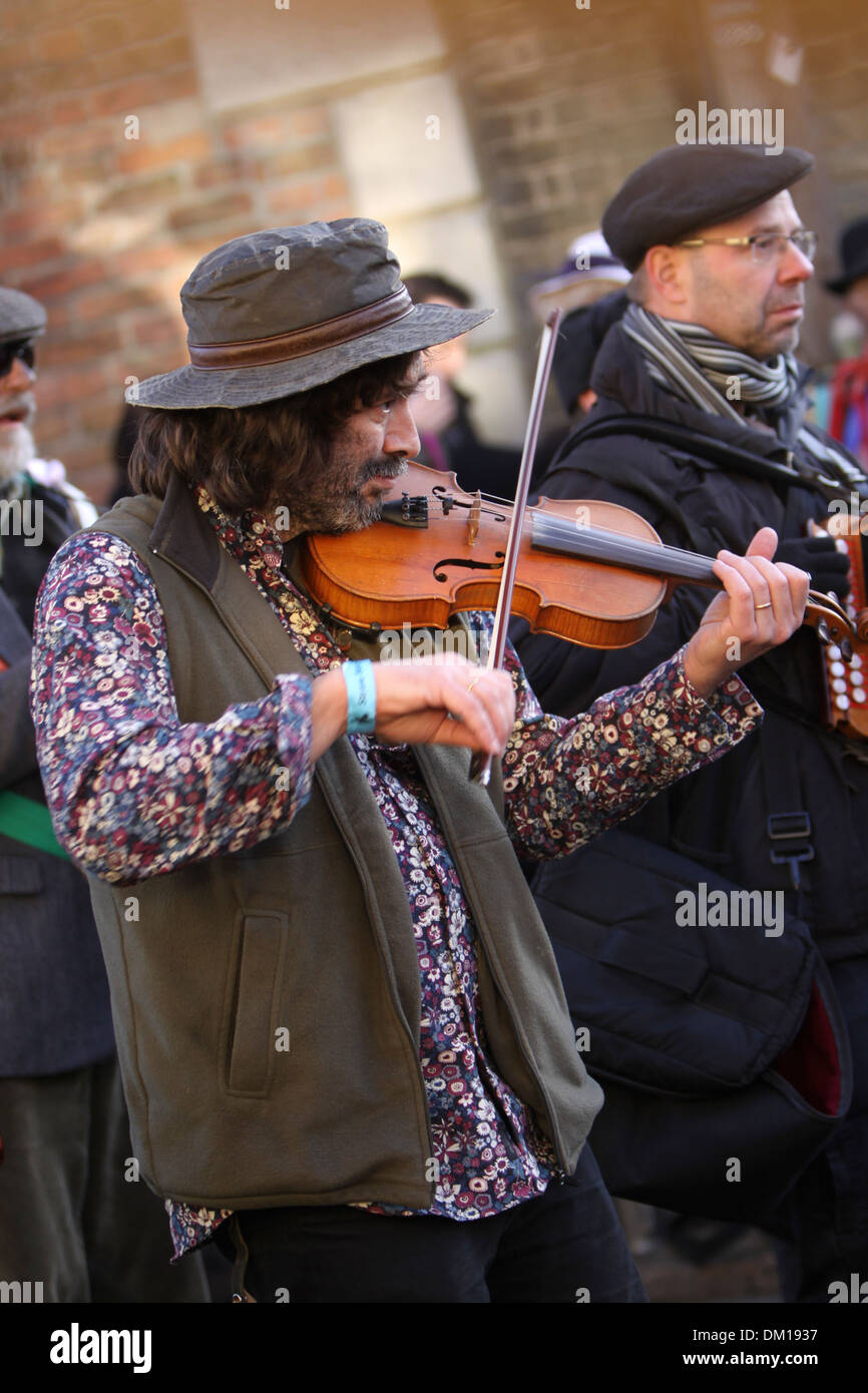 The Black Pig Borders Morris Men perform at the Whittlesey Straw Bear ...