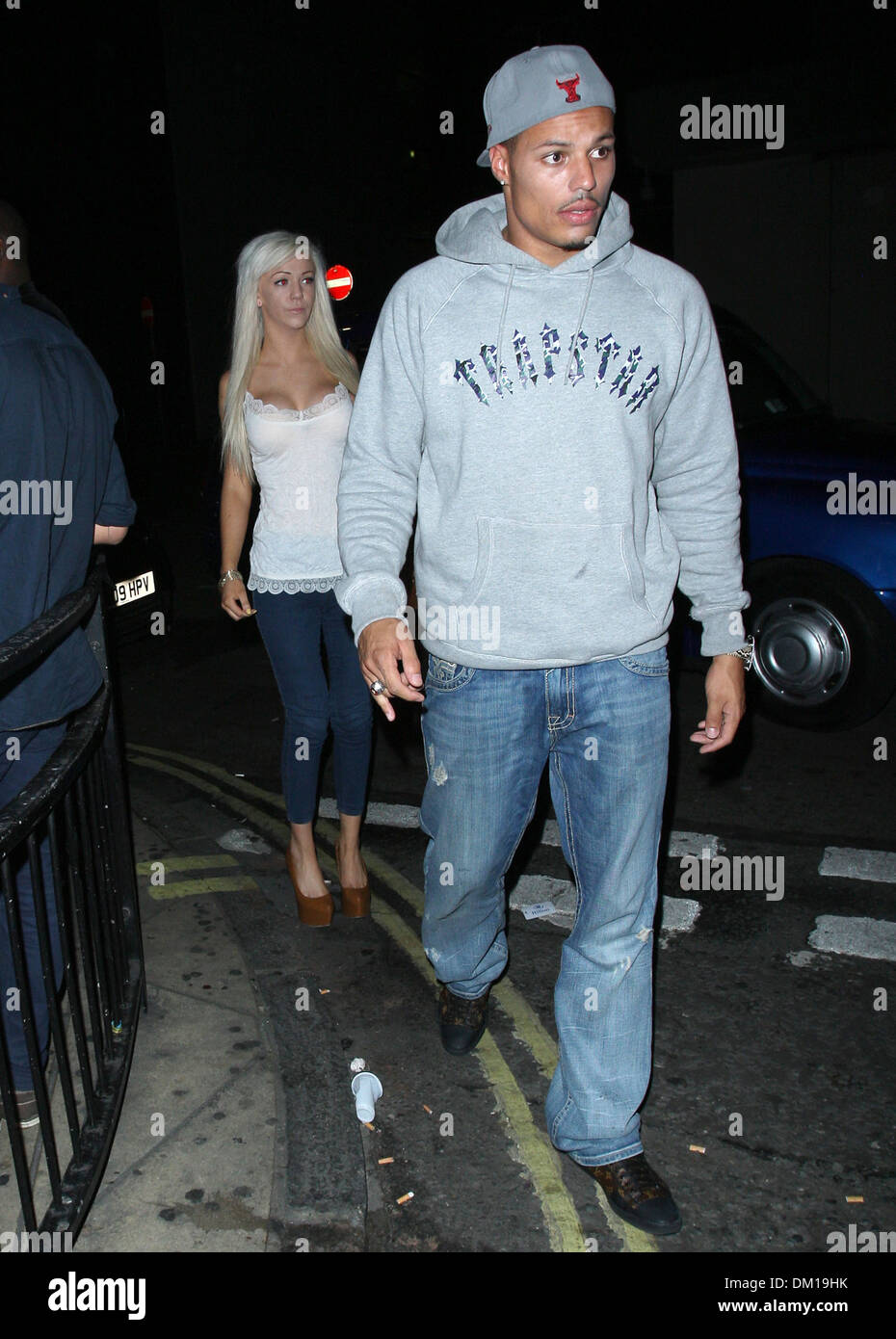 American track and field sprinter Ryan Bailey arriving at Rose club ...