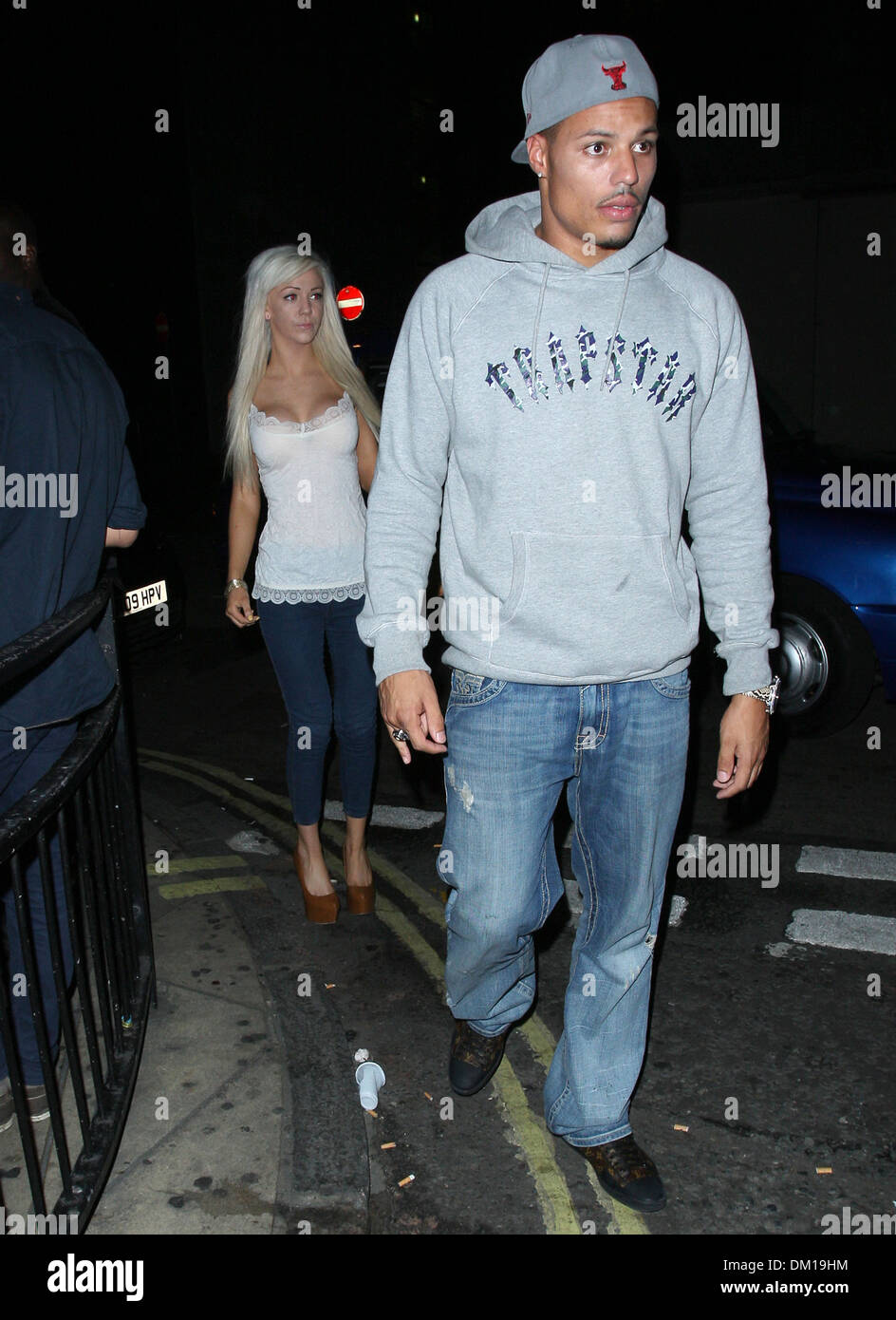 American track and field sprinter Ryan Bailey arriving at Rose club ...