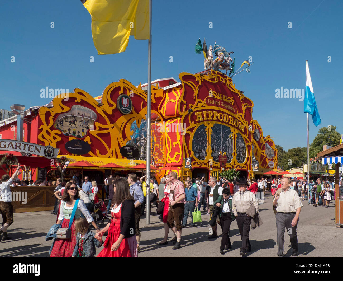 Hippodrom at Oktoberfest München 2013, Bavaria, Germany Stock Photo - Alamy