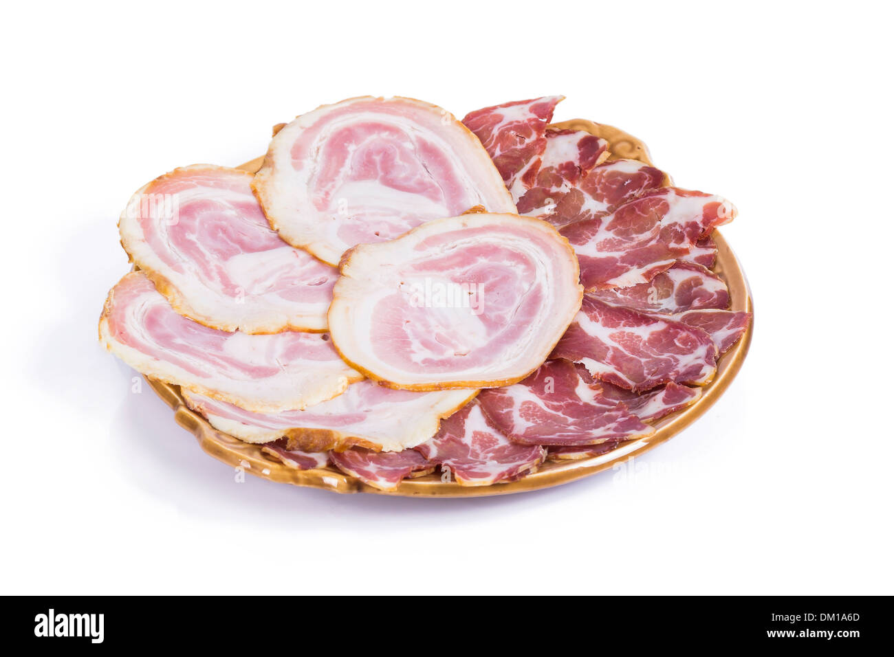 meatloaf on a white background Stock Photo - Alamy