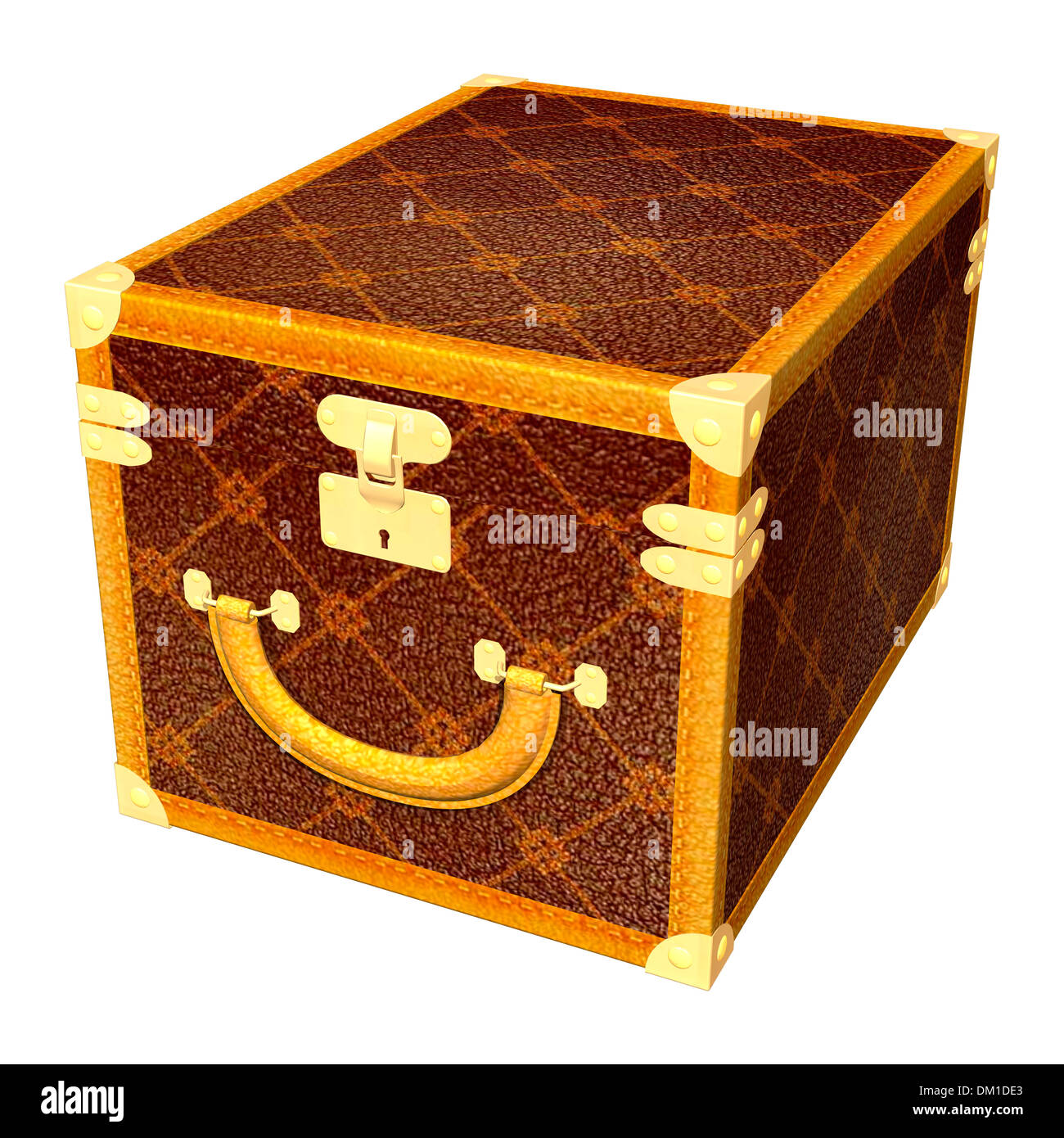 3D digital render of a jewelry box isolated on white background Stock ...