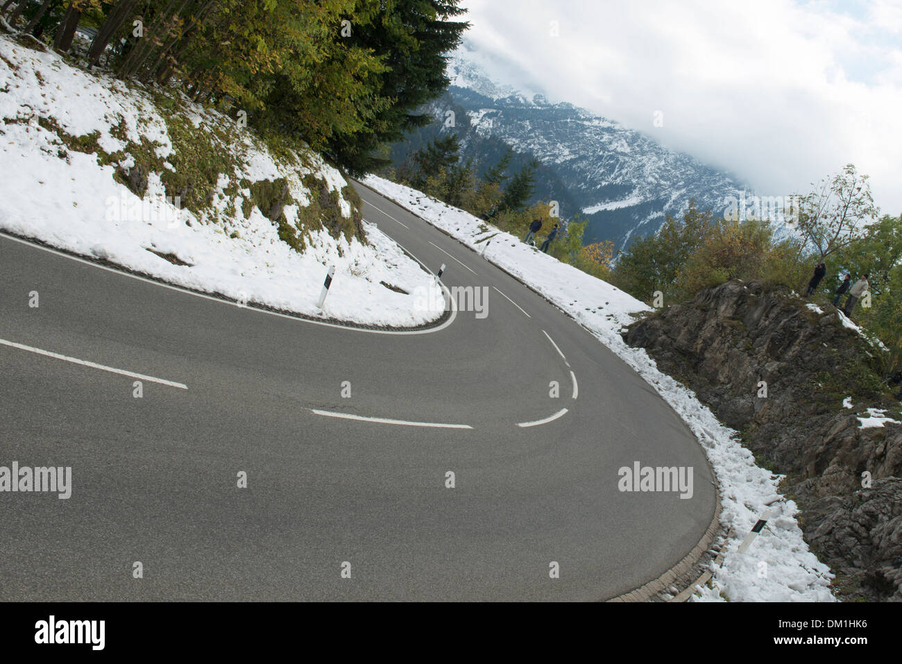 Road travel in alps fast hi-res stock photography and images - Alamy