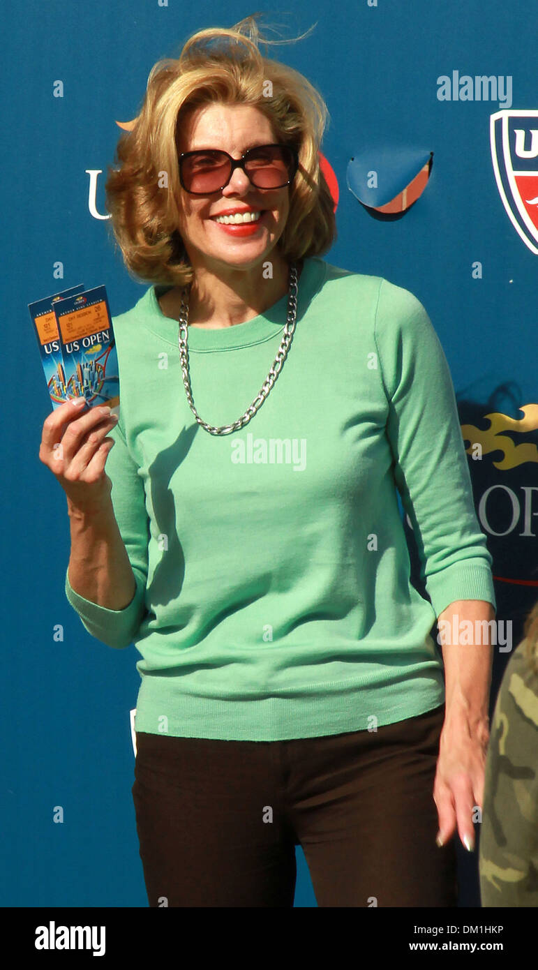 Christine Baranski Celebrities at 2012 U.S Open to watch Men's Final ...