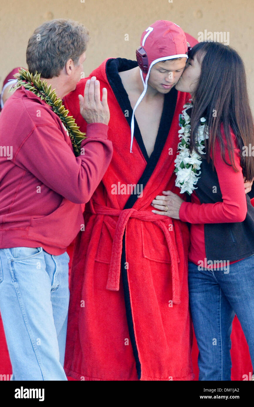 Stanford utility Jason Wigo (7) of Fort Lauderdale, Fla. is introduced ...
