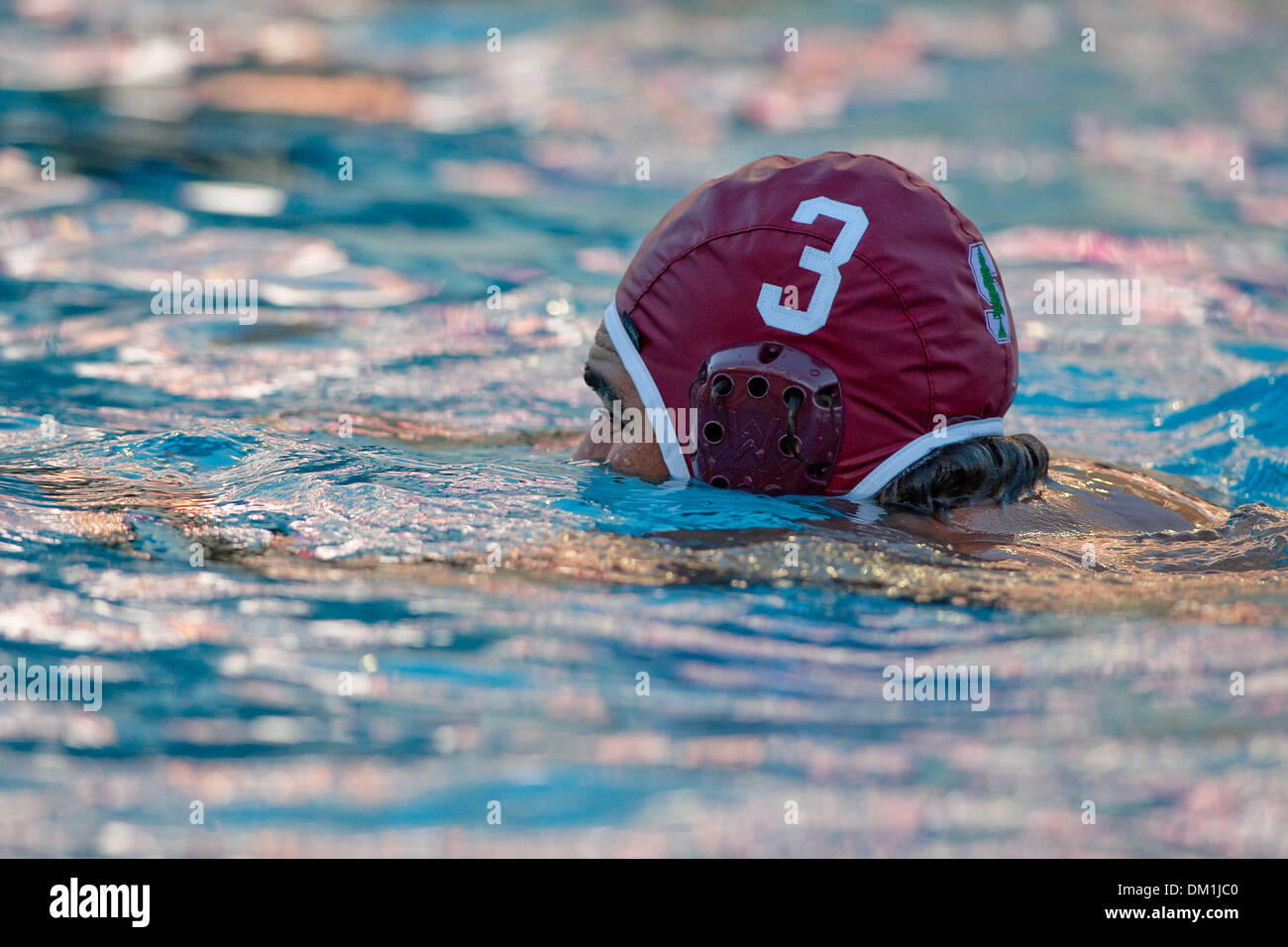 Stanford driver Jacob Smith (8) of Coronado, Calif. during a water polo ...