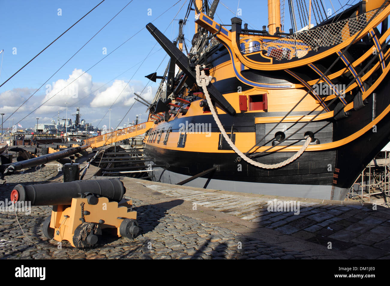 Hms victory,Admiral lord Nelsons flagship Stock Photo - Alamy