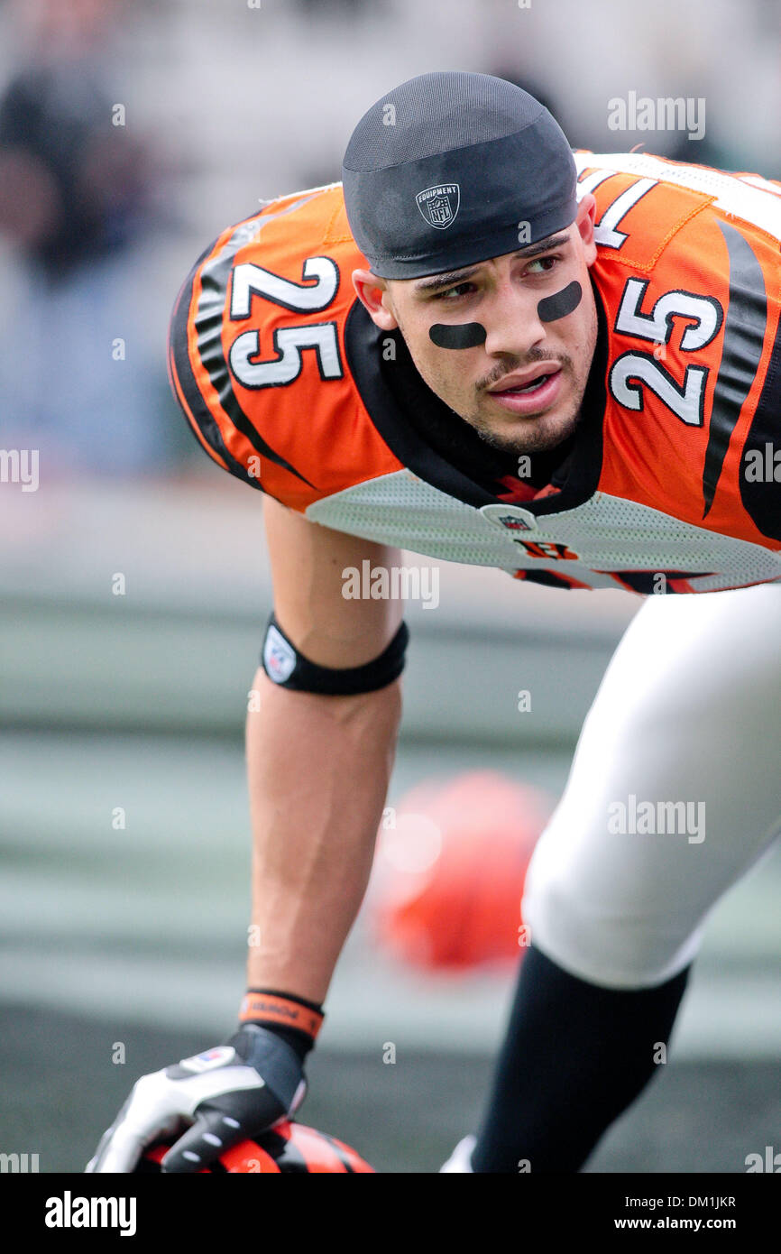 Cincinnati cornerback Morgan Trent (25) during game action at the Oakland Coliseum, also known ...
