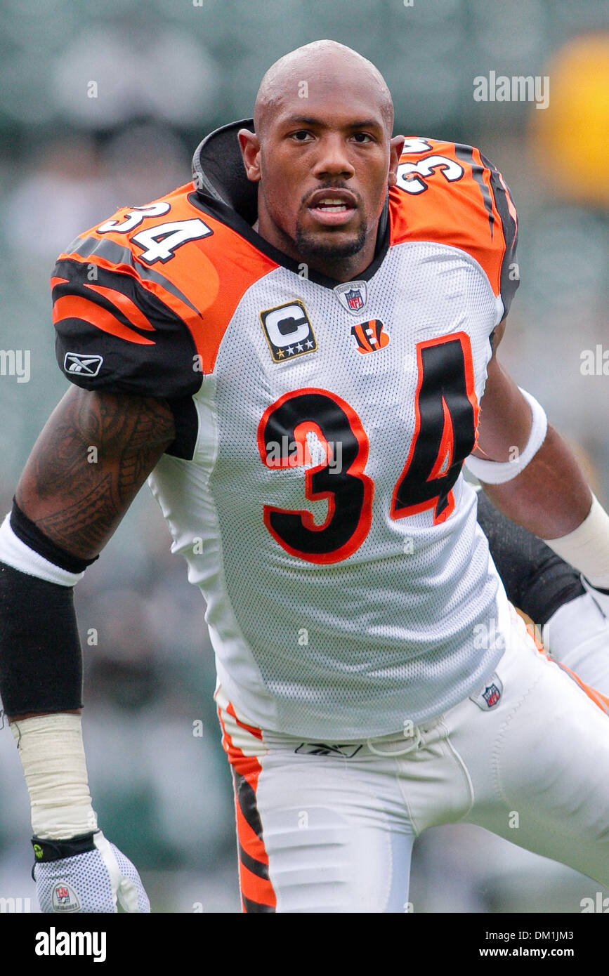 Cincinnati safety Kyries Hebert (34) during game action at the Oakland ...