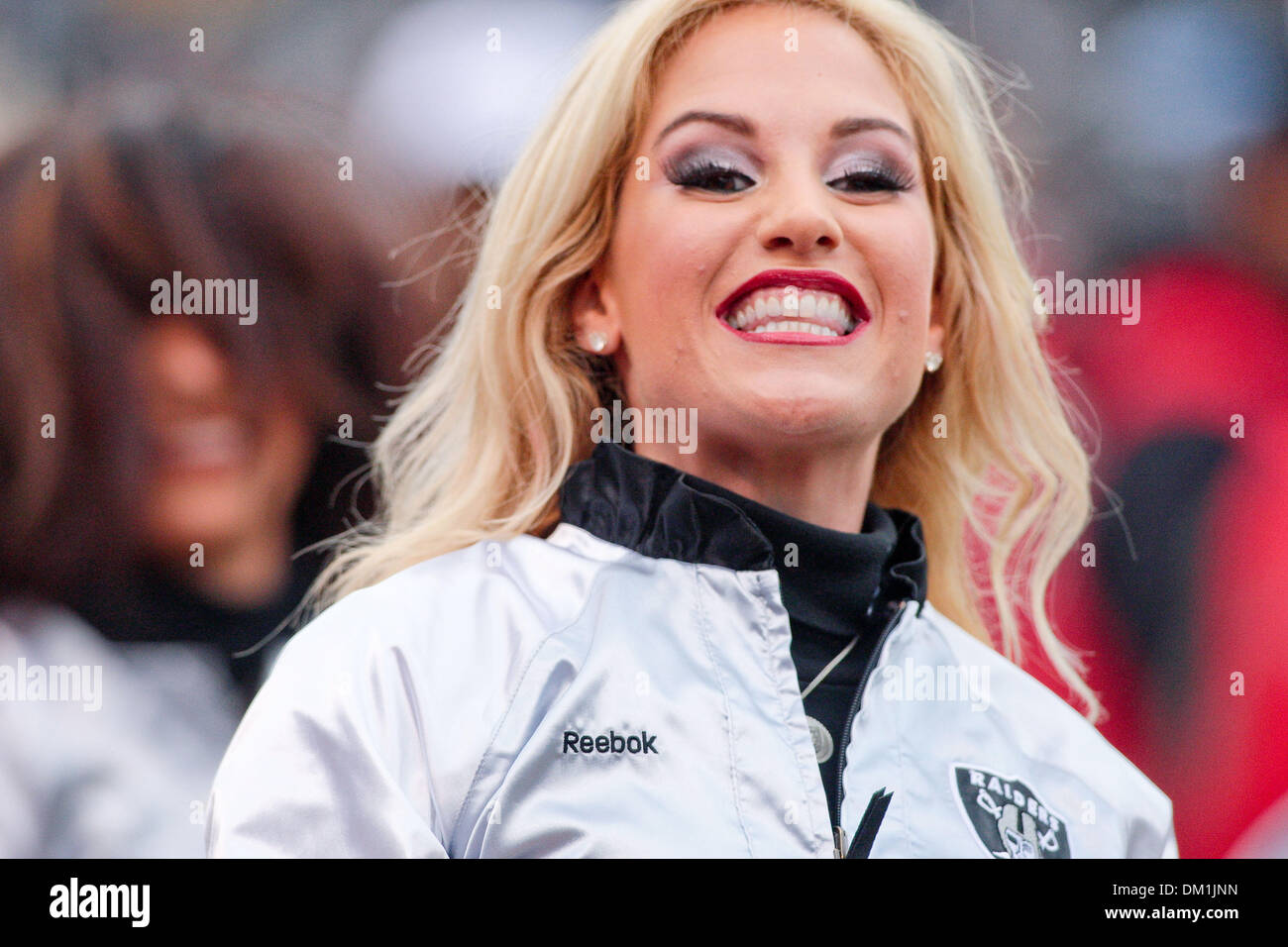 Raiderettes during game action at the Oakland Coliseum, also known as ...