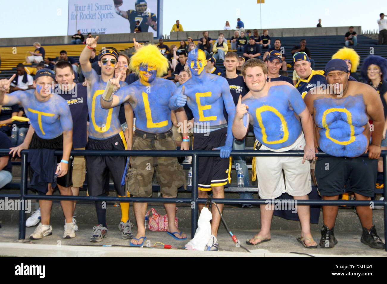 The University of Toledo student fans show their support for their ...