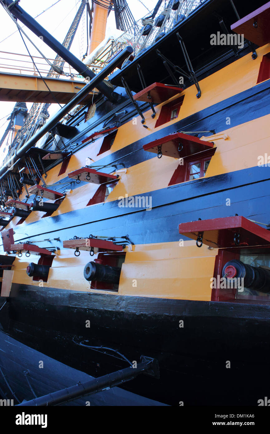 Hms victory,Admiral lord Nelsons flagship Stock Photo - Alamy