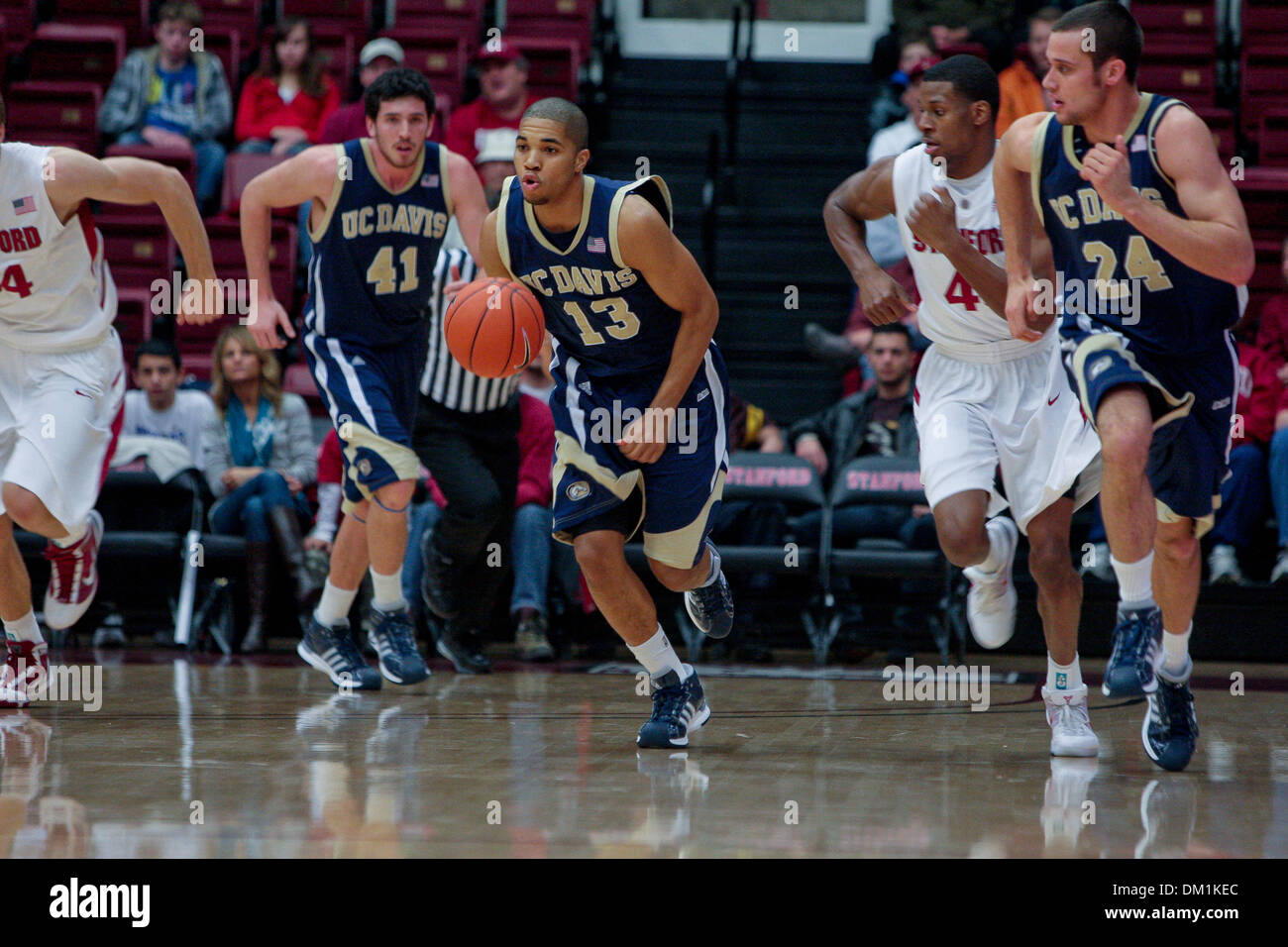 UC Davis guard Julian Welch (13) during game action at the Maples ...