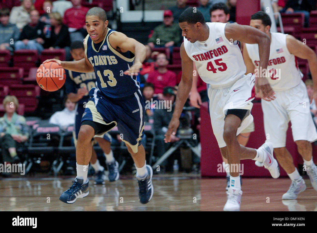 UC Davis guard Julian Welch (13) during game action at the Maples ...