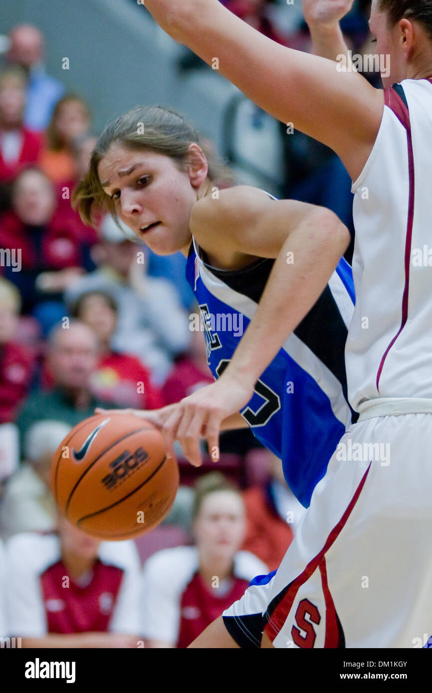 Duke center Allison Vernerey (43) during game action at the Maples ...