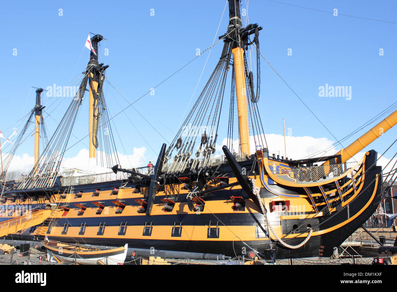 Hms victory,Admiral lord Nelsons flagship Stock Photo - Alamy