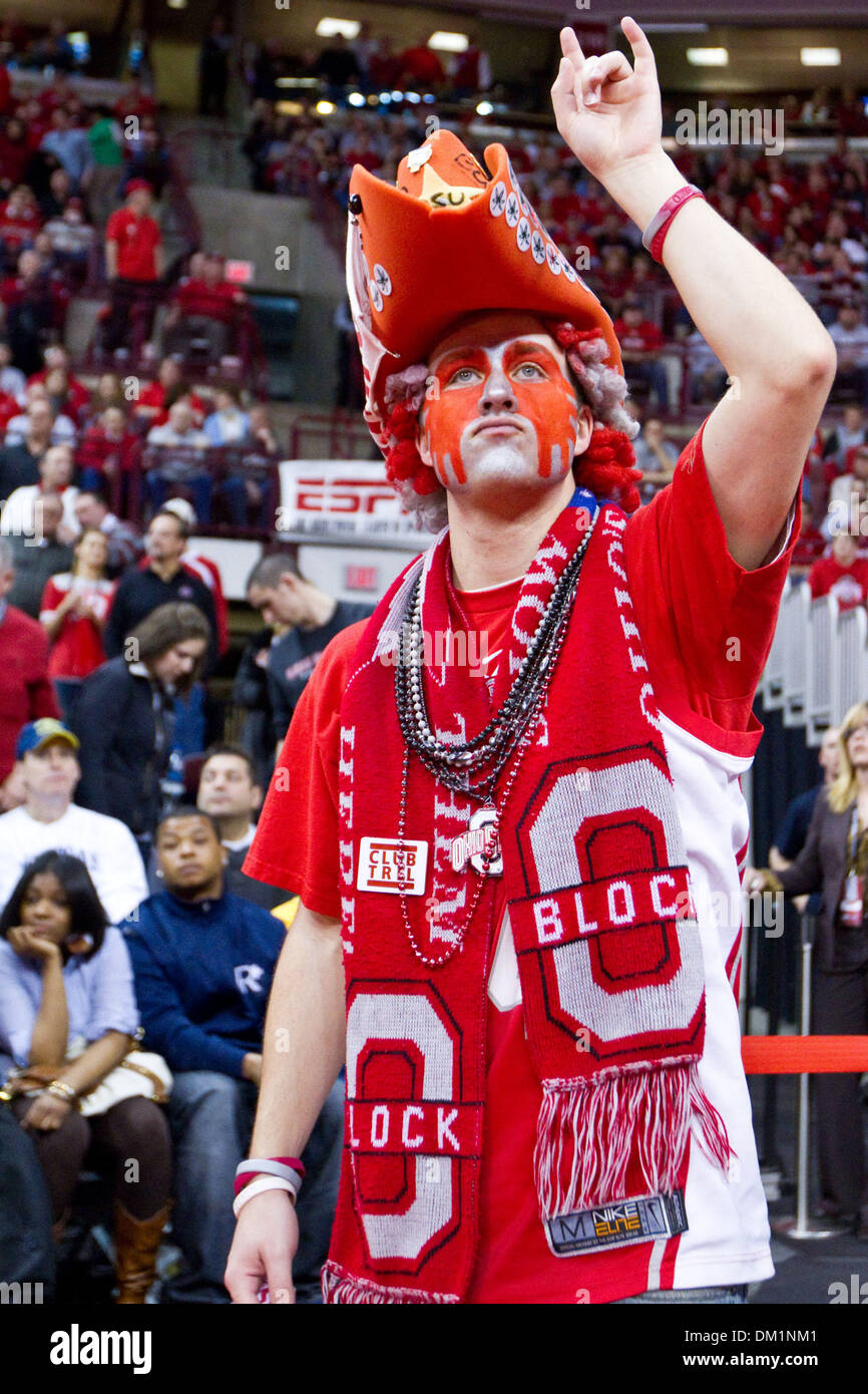 An Ohio State fan during game action. #9 Ohio State defeated rival ...