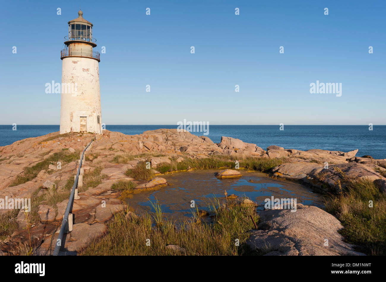 Mistake Island Maine lighthouse Stock Photo - Alamy
