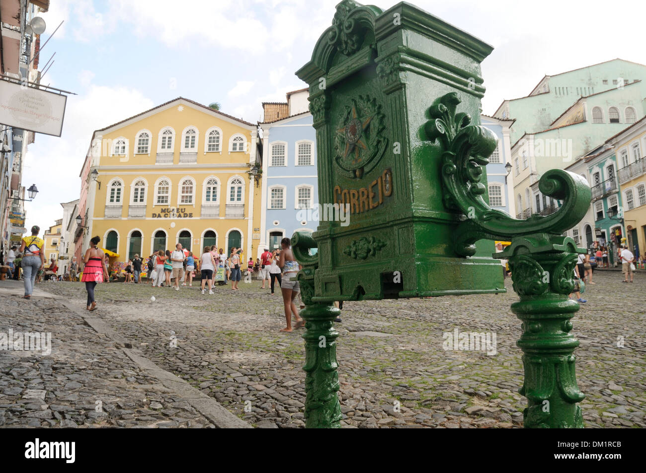 Mailbox and Square in Pelhourinho District (World Heritage Site) in ...