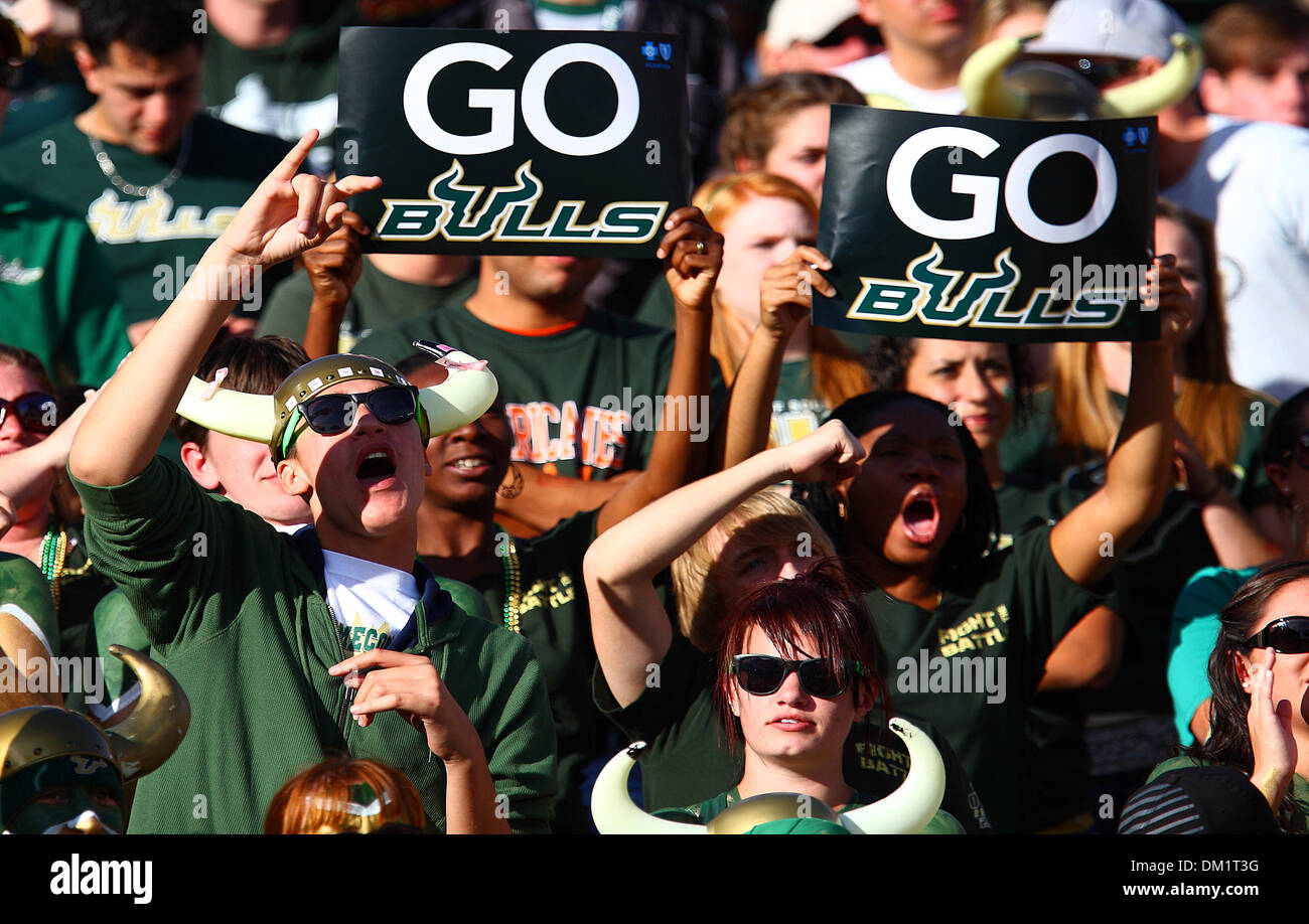 South Florida fans during the first half of the game between the South ...