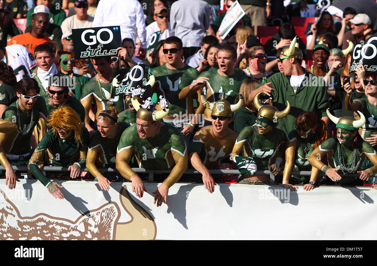South Florida fans during the first half of the game between the South ...