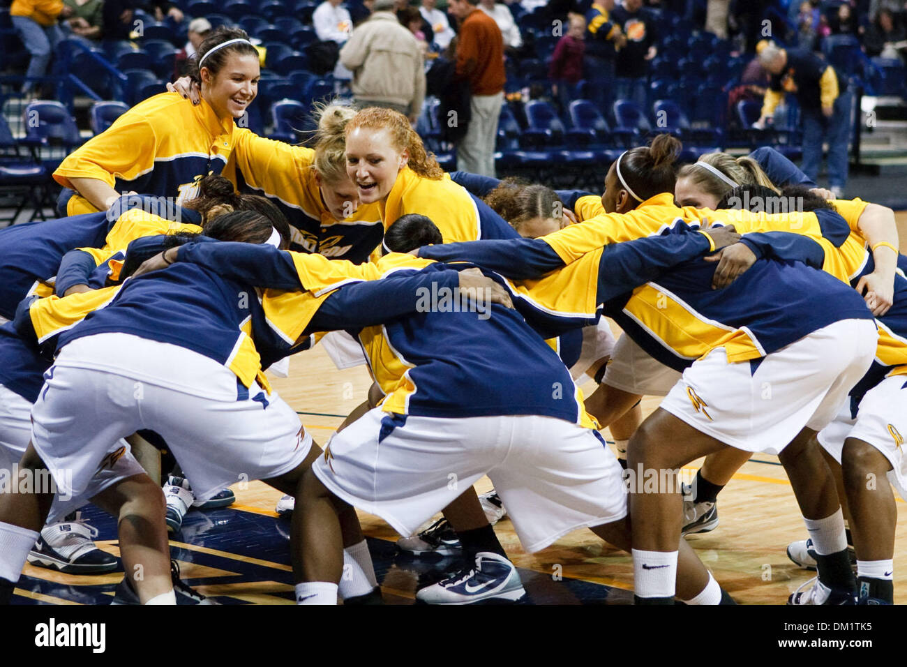 Toledo's Melissa Goodall (32) cheers her team on during pregame action ...
