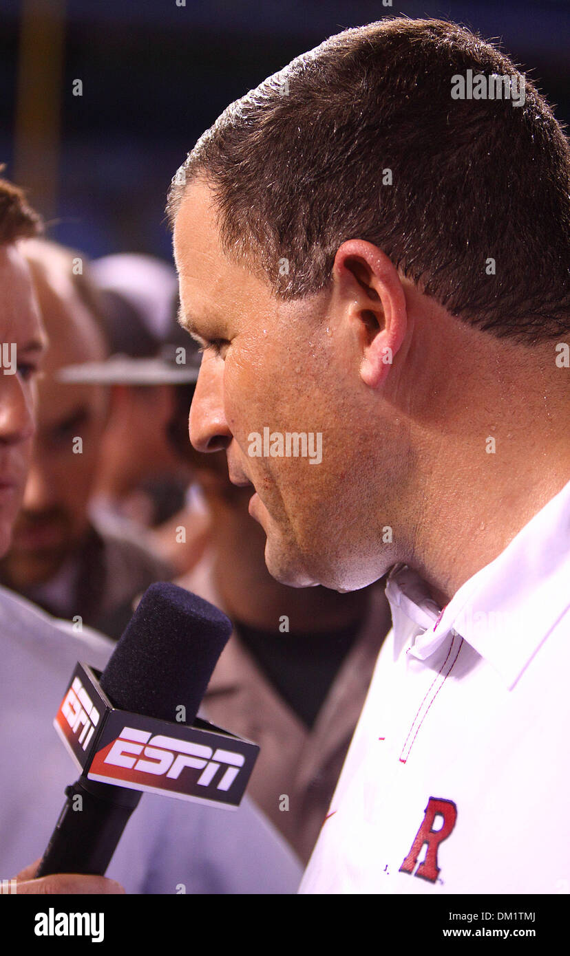 Rutgers head coach Greg Schiano discusses his victory with ESPN's Rob ...