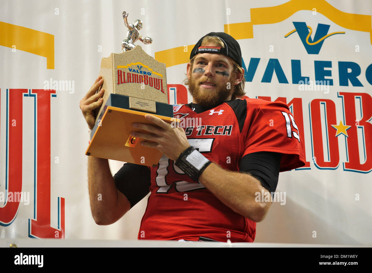 Texas Tech quarterback Taylor Potts #15 after the NCAA football game ...