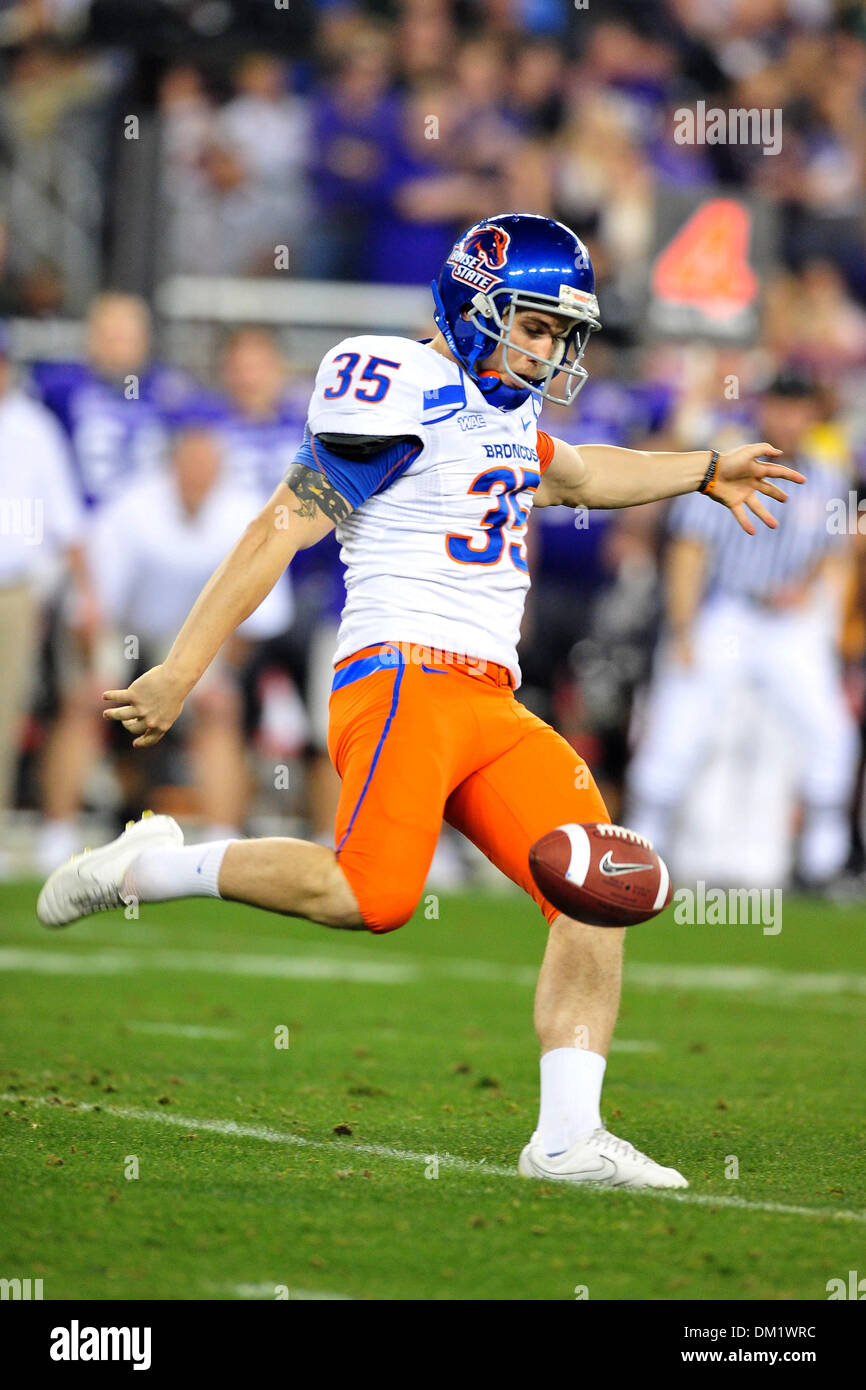Boise State kicker Kyle Brotzman #35 during the NCAA football game ...