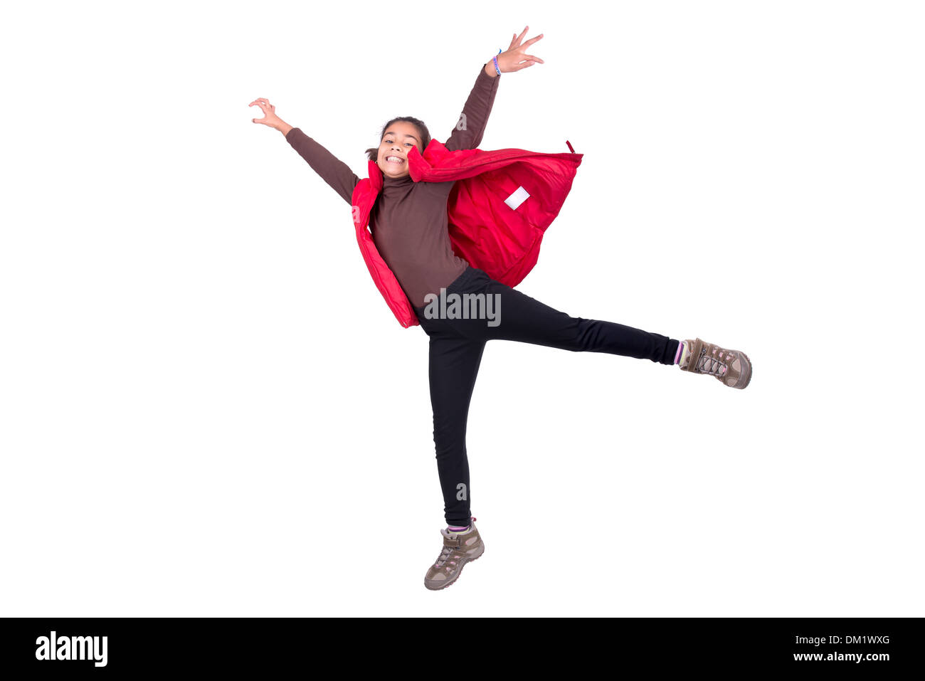Children jumping black and white hi-res stock photography and images ...