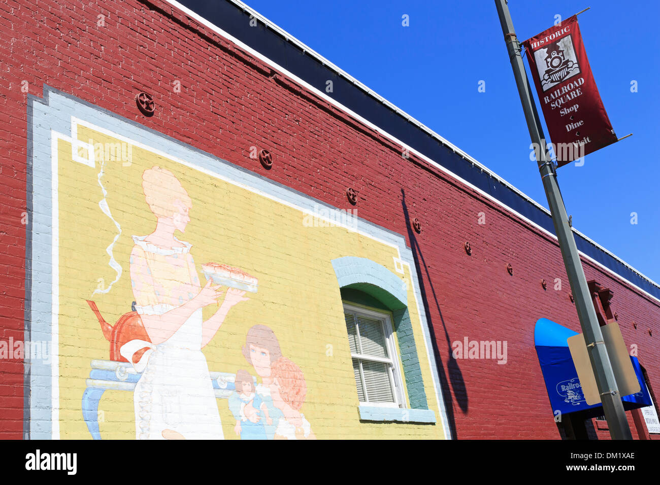 Mural,Historic Railroad Square,Santa Rosa,Sonoma County,California,USA ...