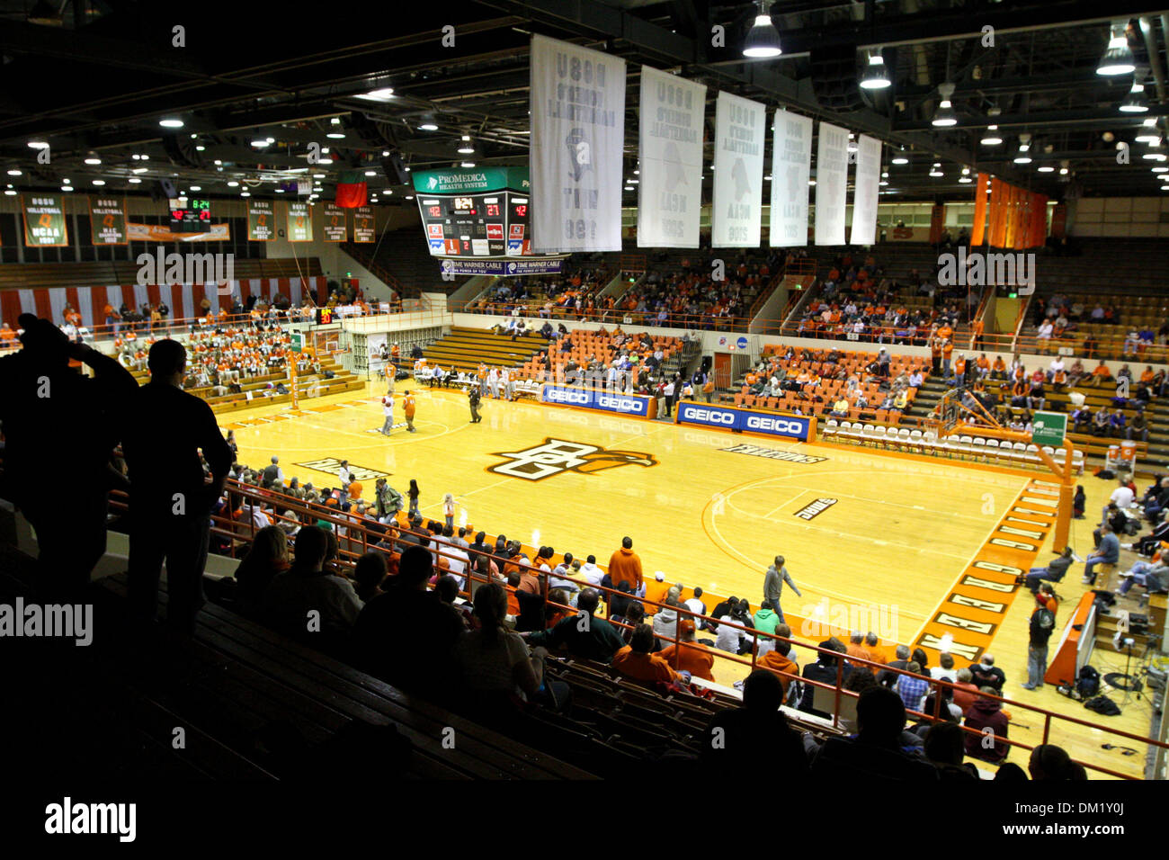 A view of venerable Anderson Arena from the bleacher seats. Bowling ...