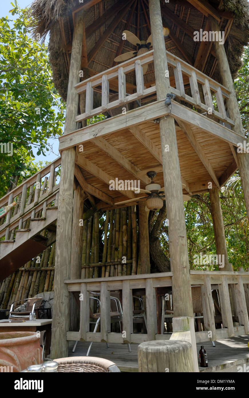 Kuyaba Restaurant Detail on 7-Mile Beach on Negril, Jamaica Stock Photo ...
