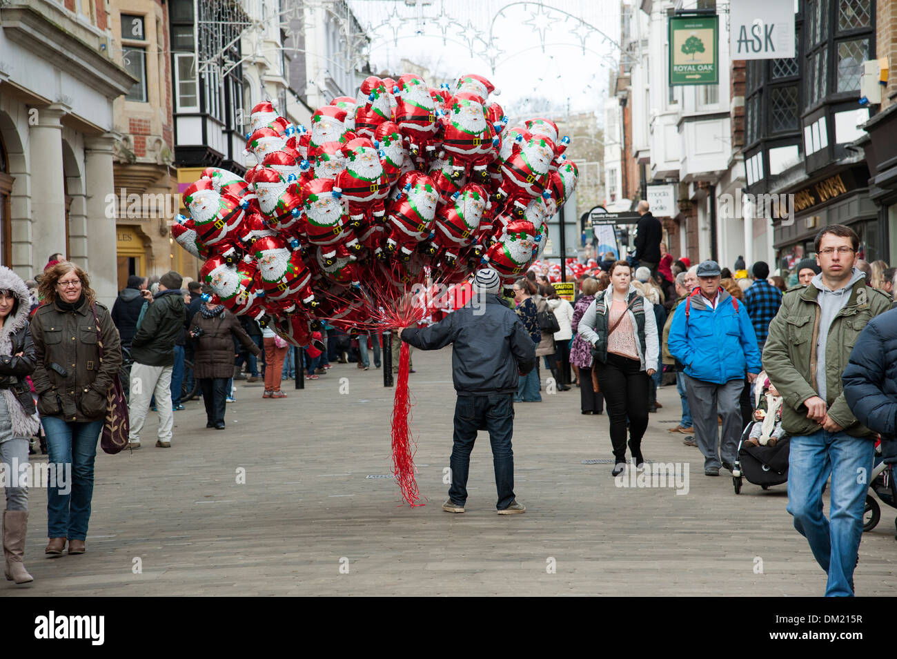 Father Christmas shape floating balloons on sale in Winchester High ...