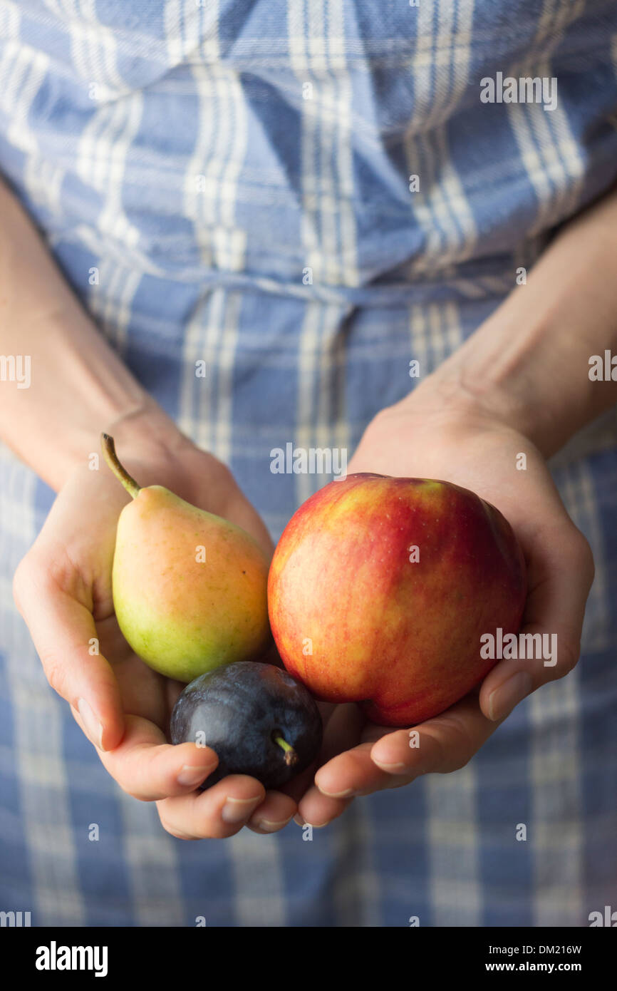 Fresh organic fruit Stock Photo - Alamy
