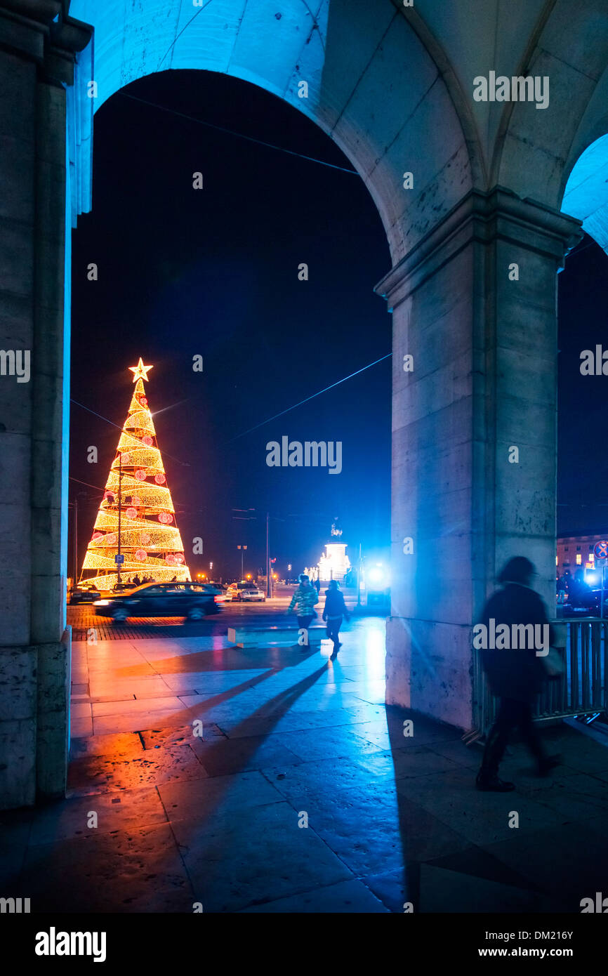 Lisbon, portugal christmas tree hi-res stock photography and images - Alamy