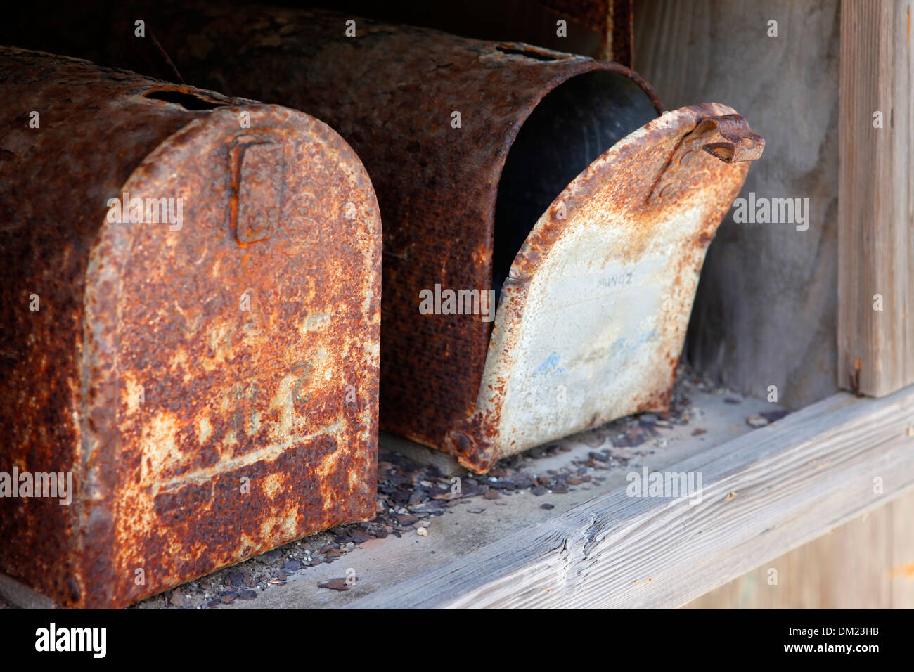Old mailboxes hi-res stock photography and images - Alamy