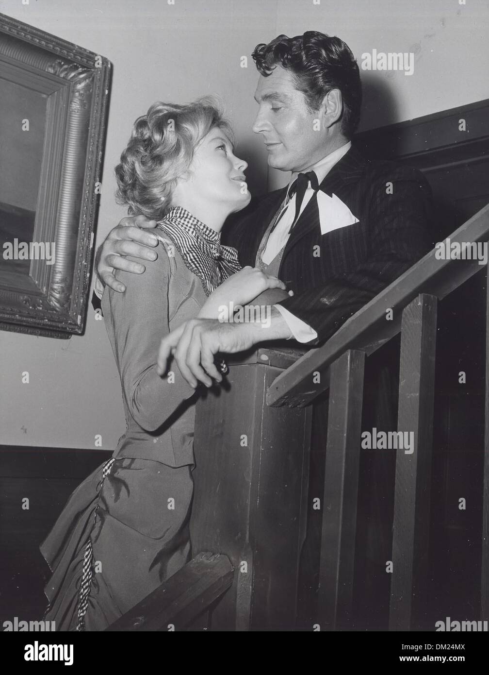GENE BARRY with Patricia Powell.River Boat.Supplied by Photos, inc ...