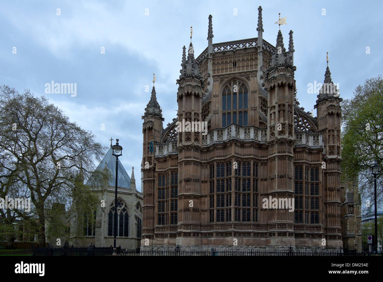 Rear view of Westminster Abbey's Henry VII Lady Chapel, London, England ...