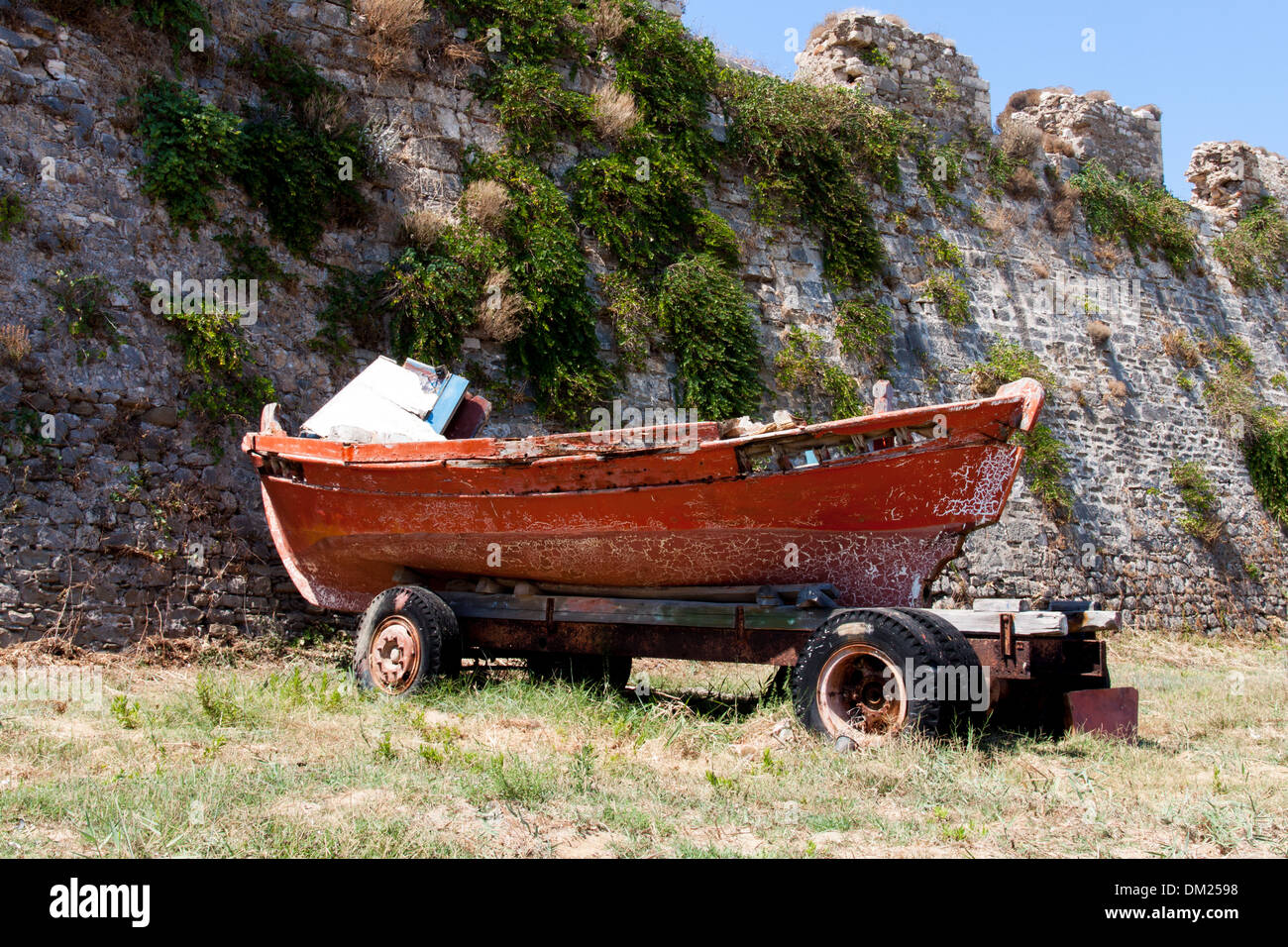 Old boat trailer hi-res stock photography and images - Alamy