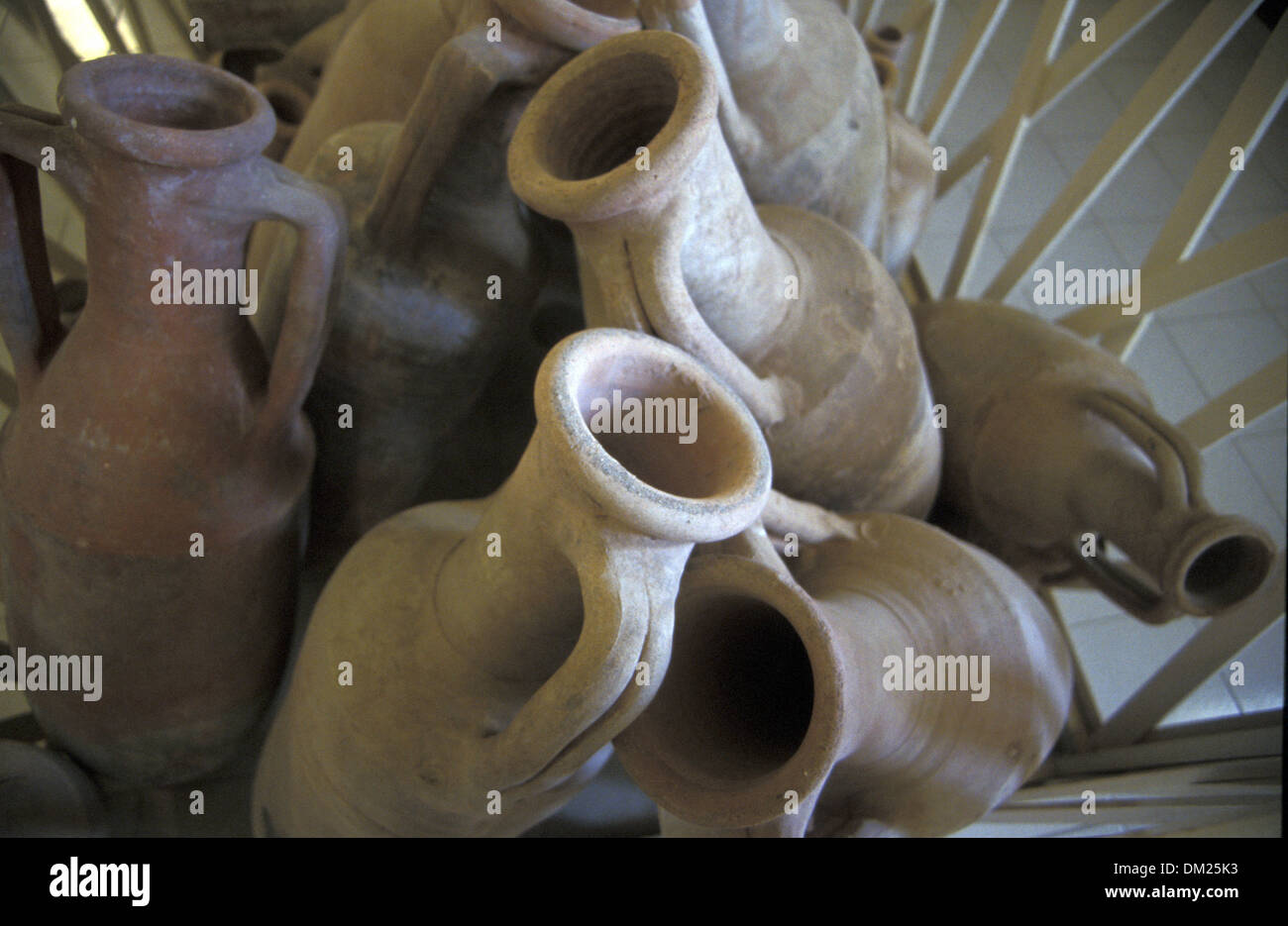 Large storage jars, amphora, used to store grain and liquids (water ...