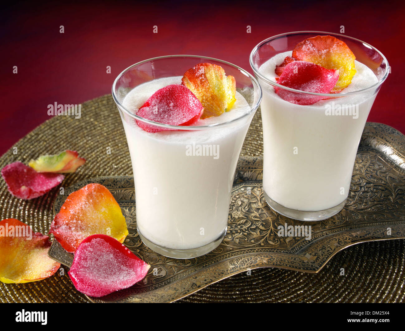 Rose lassi hi-res stock photography and images - Alamy