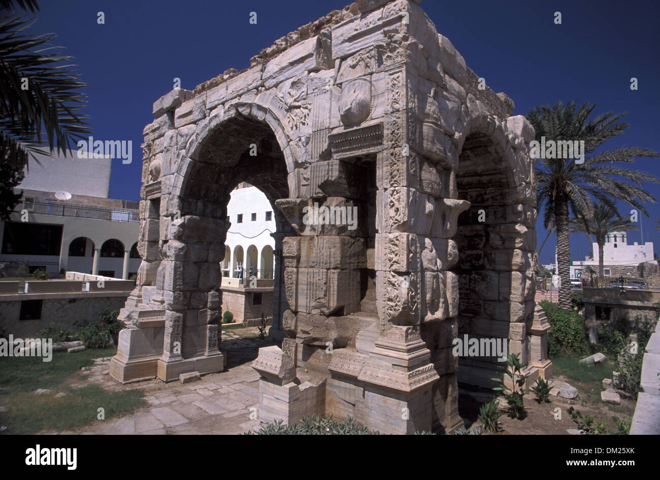Arch of Marcus Aurelius, Tripoli, Libya Stock Photo - Alamy